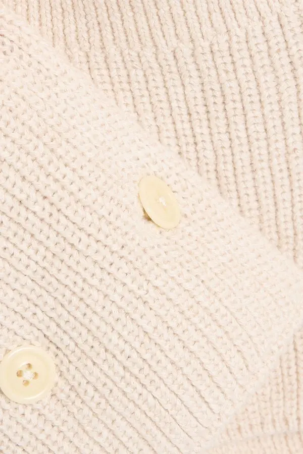 ALEX MILL Marseille Double-breasted Ribbed-knit Cardigan