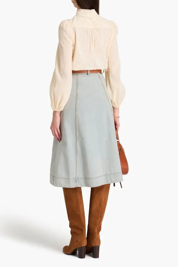 Zimmermann Denim Midi Skirt