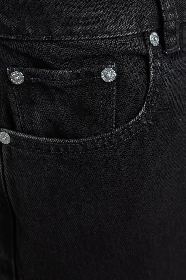 GANNI Cropped High-rise Straight-leg Jeans