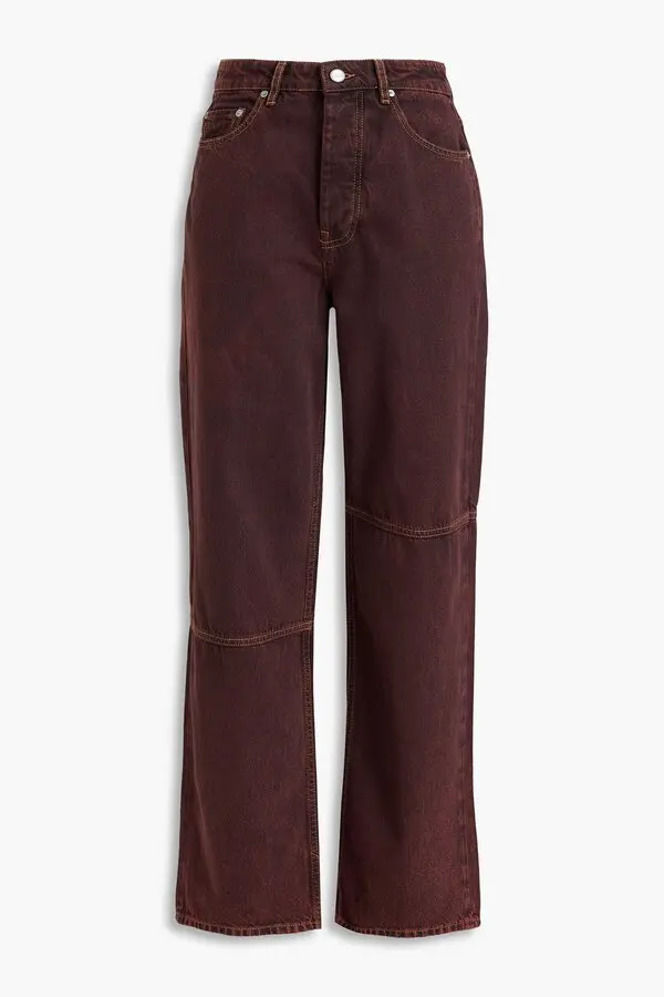 GANNI High-rise Straight-leg Jeans