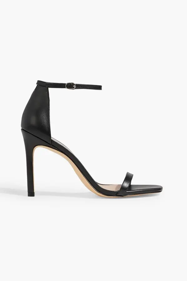 STUART WEITZMAN Amelina 95 Leather Sandals - Black