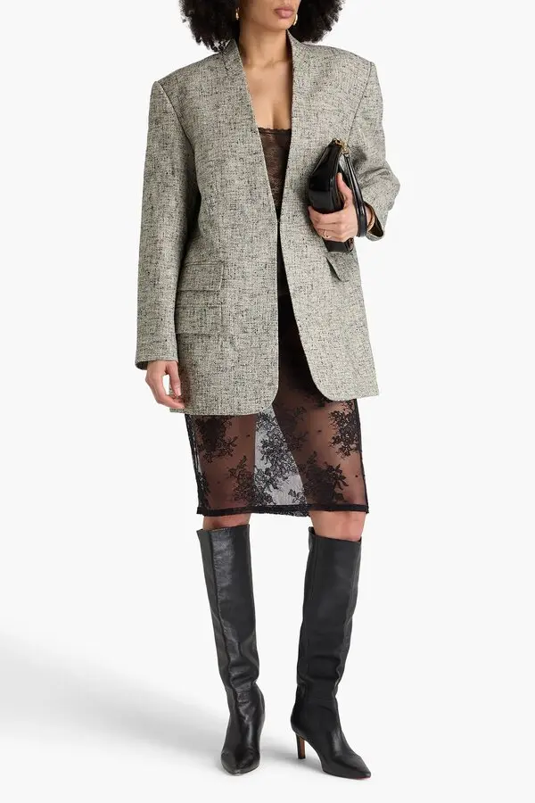 Zimmermann Linen-blend Tweed Blazer