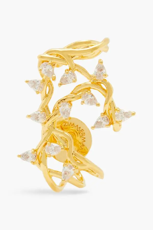 Zimmermann 12karat Plated Crystal Ear Cuff