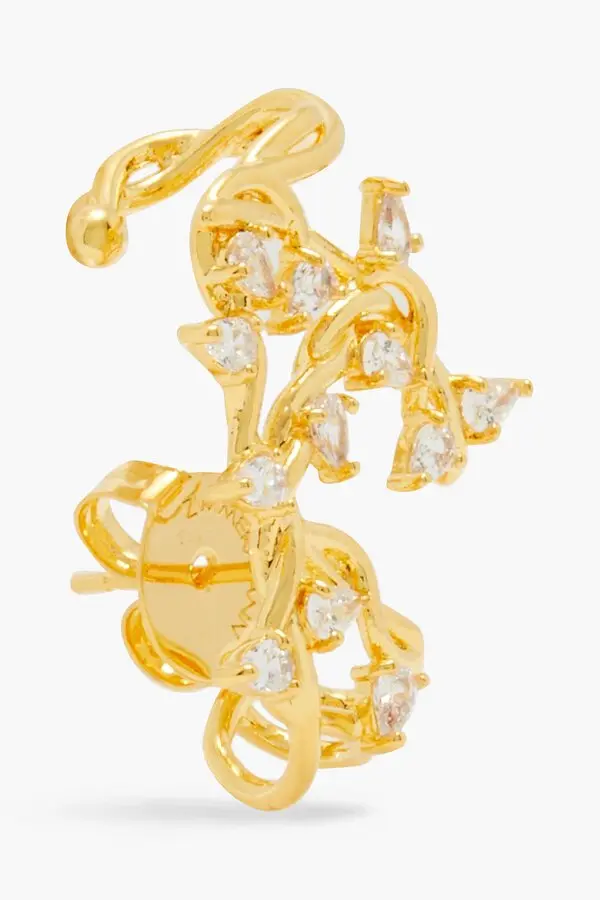 Zimmermann 12karat Plated Crystal Ear Cuff
