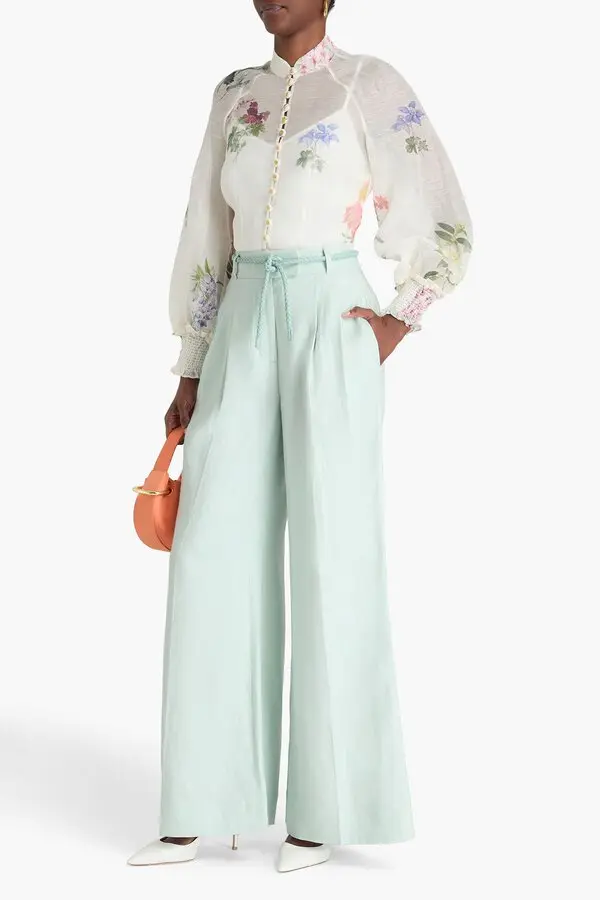 Zimmermann Linen Wide-leg Pants