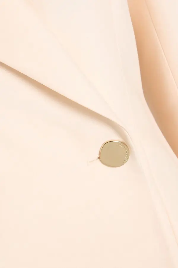 Zimmermann Double-breasted Wool And Silk-blend Blazer - Cream