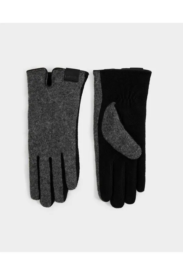 Rudsak Wool-blend Gloves - Black / White / Pink / Gray