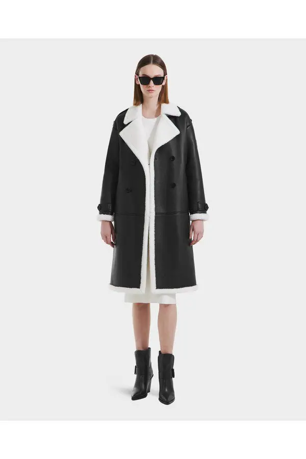 Rudsak Vegan Leather Overcoat