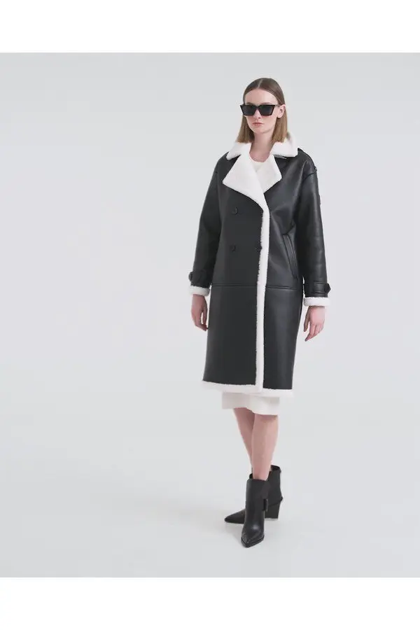 Rudsak Vegan Leather Overcoat