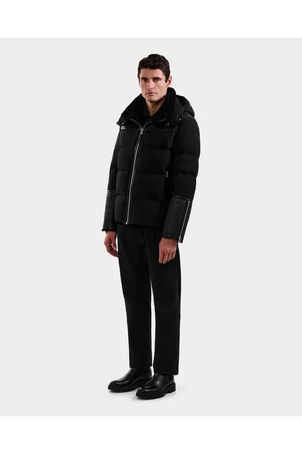 Rudsak Shearling And Down Puffer - Black