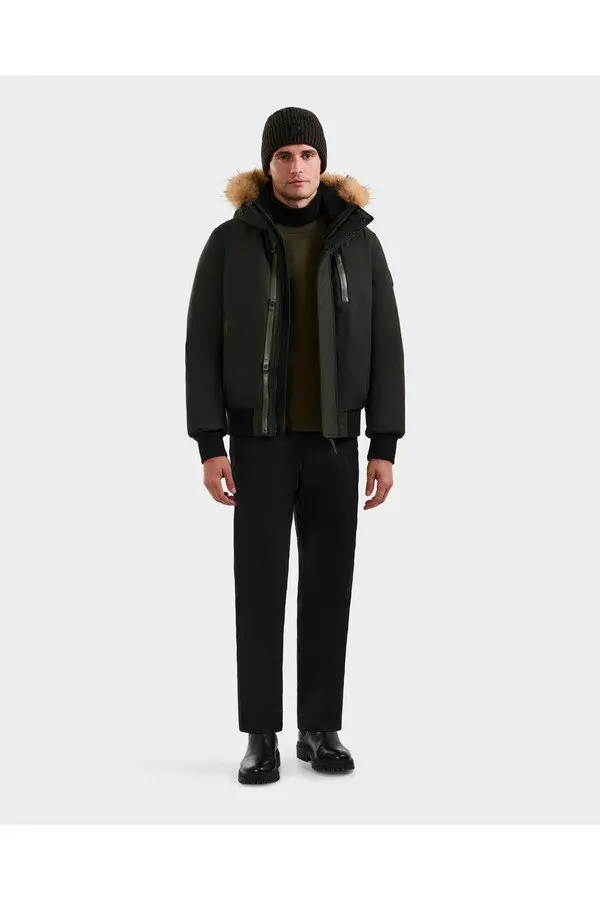Rudsak Down Puffer With Faux Fur Trim