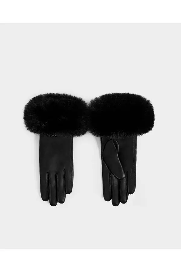 Rudsak Gerry Leather Gloves - Black