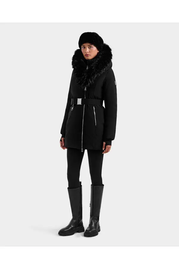 Rudsak Down Parka With Faux Fur Trim