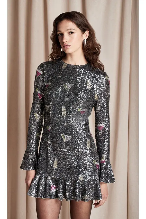 Saylor Brioni Sequin Mini Dress