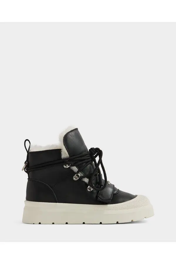 Rudsak Lace-up Leather Boots - Black