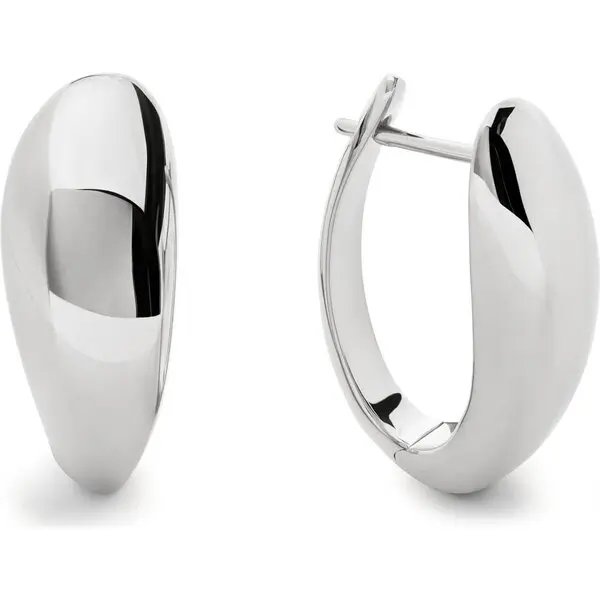 Monica Vinader Nura Reef Large Hoop Earrings - Sterling Silver
