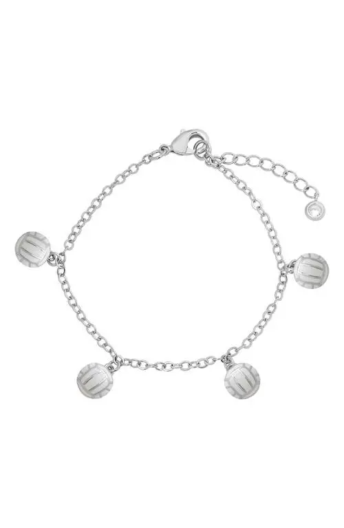 LILY NILY Volleyball Charm Bracelet - Silver