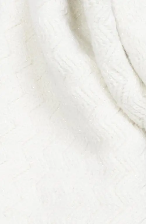 Missoni Metallic Zigzag Wool Blend Scarf - 0003 White