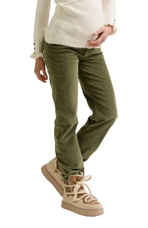 CACHE COEUR William Maternity Corduroy Pants - Khaki