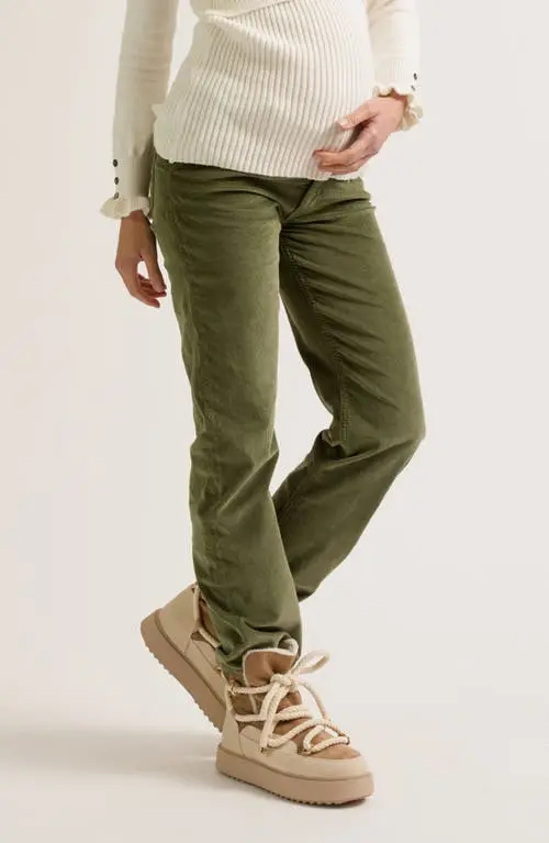 CACHE COEUR William Maternity Corduroy Pants - Khaki