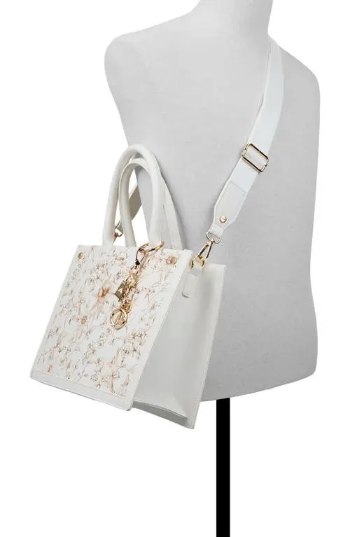 Aldo Faux Leather Tote With Print