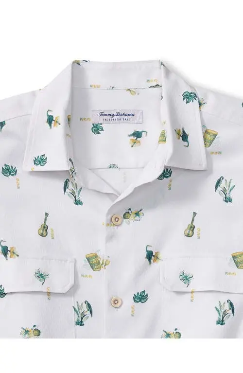 Tommy Bahama Coastal Ease Petite Tropics Islandzone® Short Sleeve Button-up Shirt