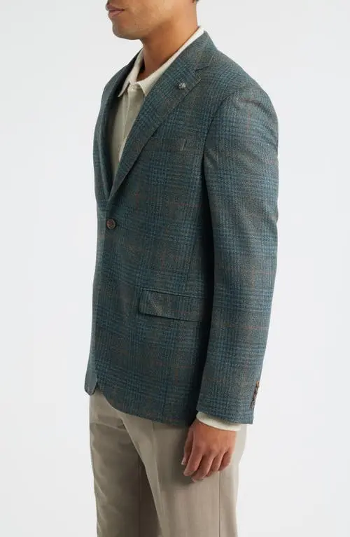 JACK VICTOR Plaid Wool & Silk Sport Coat