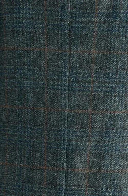 JACK VICTOR Plaid Wool & Silk Sport Coat