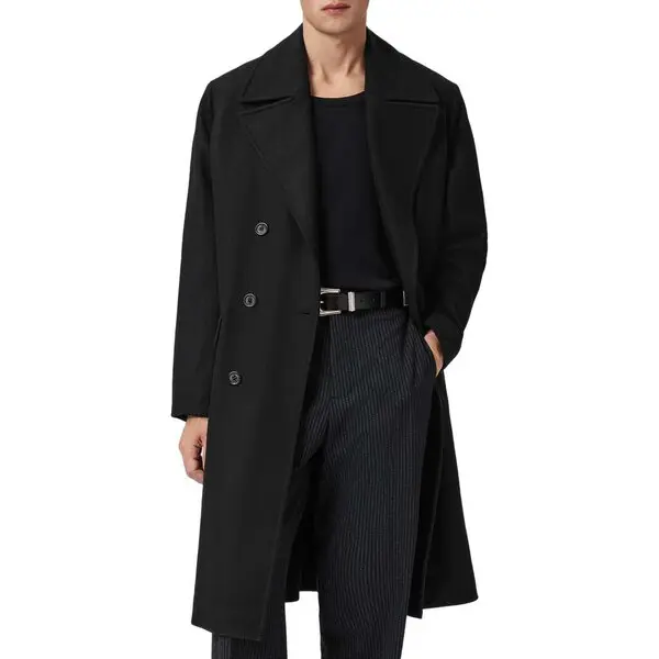 ALLSAINTS Curran Double Breasted Topcoat