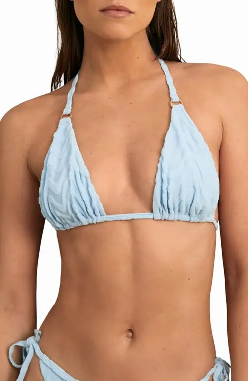 REISS Wynne Triangle Bikini Top - Blue