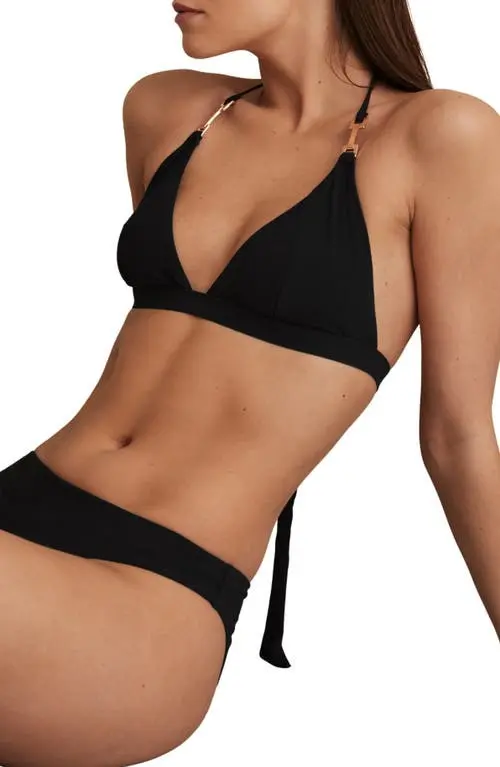 REISS Carina High-cut Bikini Bottoms