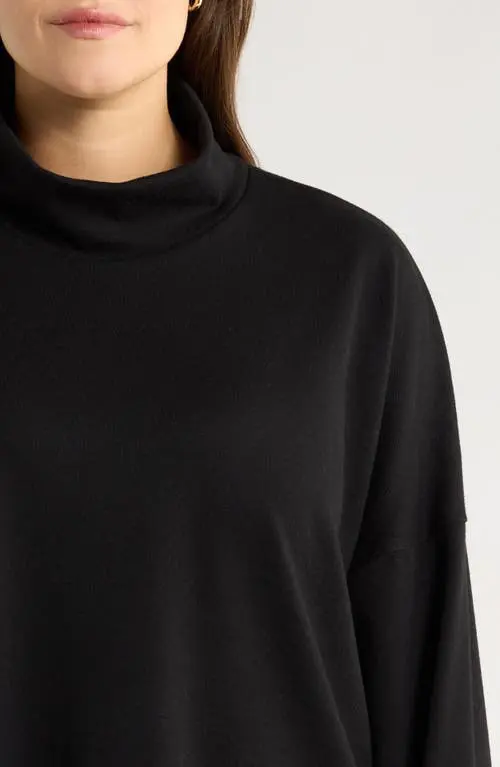Caslon Drop Shoulder Turtleneck Top