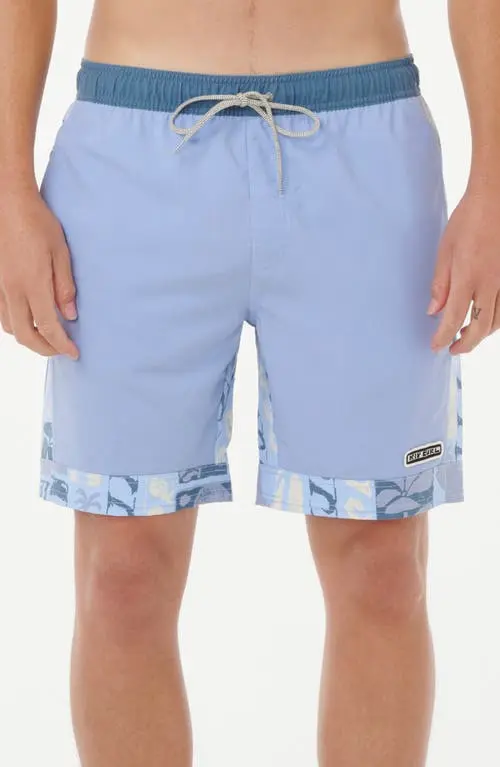 Rip Curl Tie Waist Swim Trunks - Spray Blue
