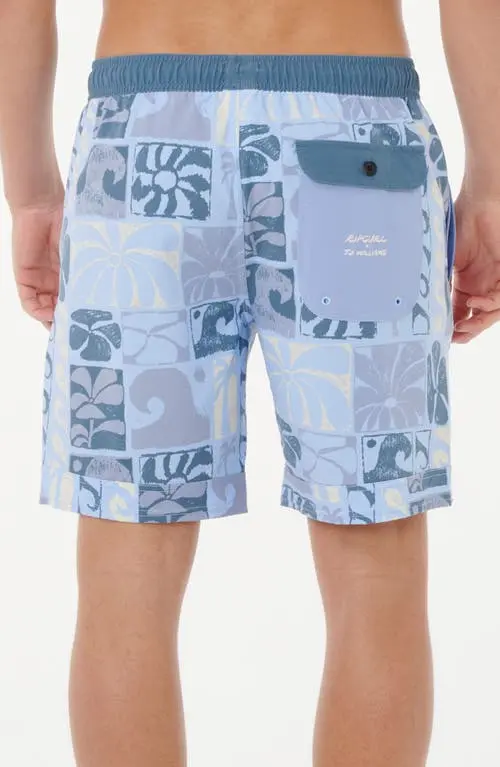 Rip Curl Tie Waist Swim Trunks - Spray Blue