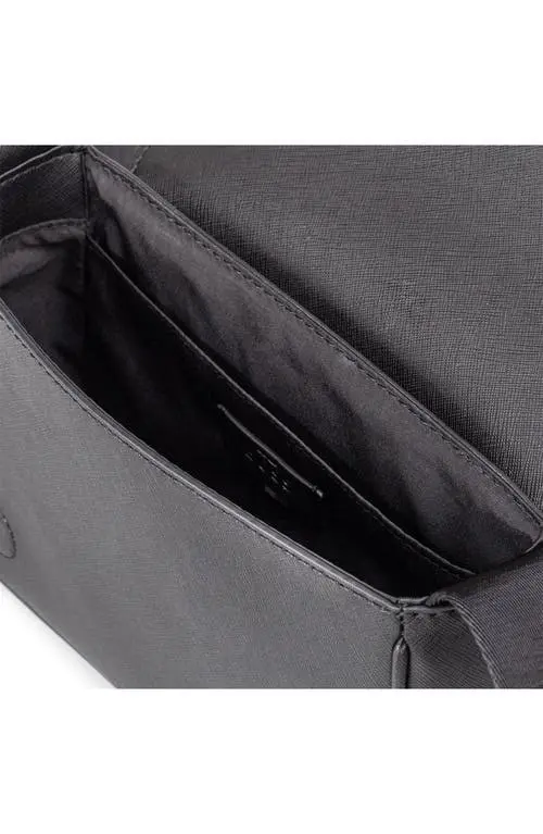 Hugo Zair Bonded Leather Flap Crossbody Bag