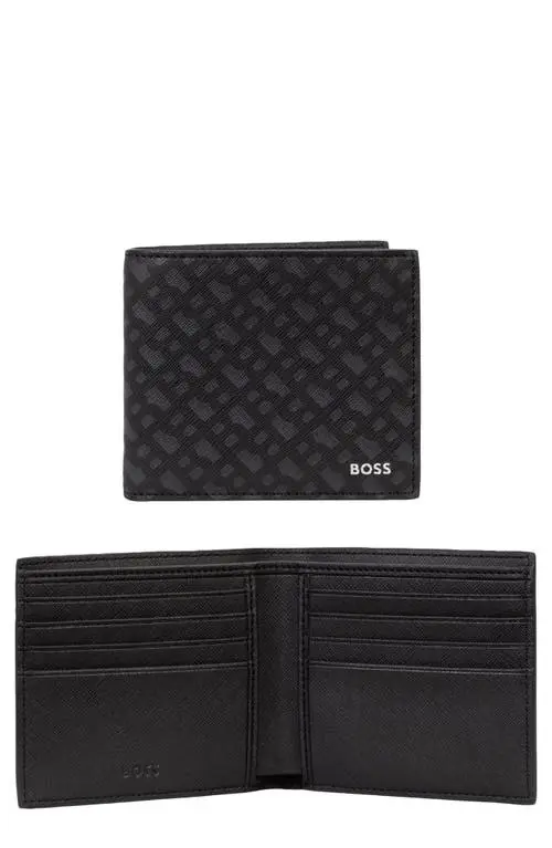 Hugo Zair Bonded Leather Bifold Wallet - Black