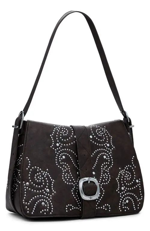 Desigual Studded Crossbody Bag - Dark Brown
