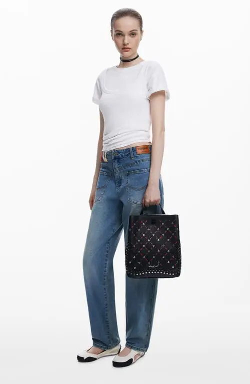 Desigual Mini Faux Leather Backpack