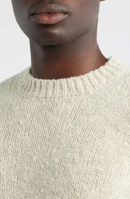 Nordstrom Italian Merino Wool Blend Crewneck Sweater - Ivory Eggnog