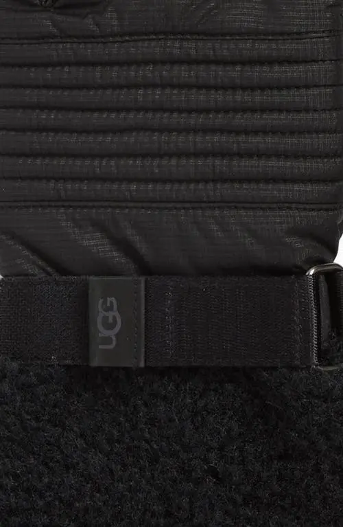 UGG Quilted Gloves With Fleece Trim