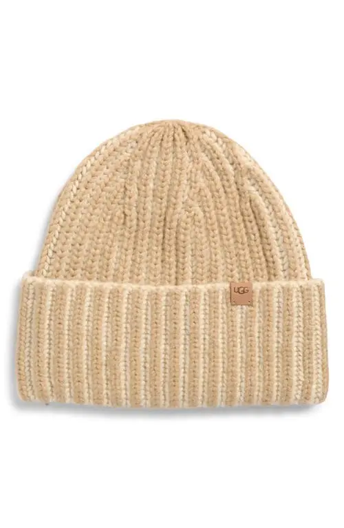 UGG Chunky Plaited Beanie - Cream Multi