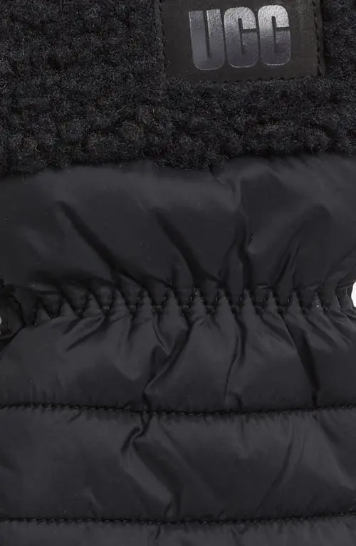UGG A.w. Uggfluff Cuff Gloves - Black