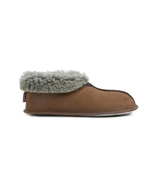 CELTIC & CO. British Soft Sole Bootee Slipper - Khaki