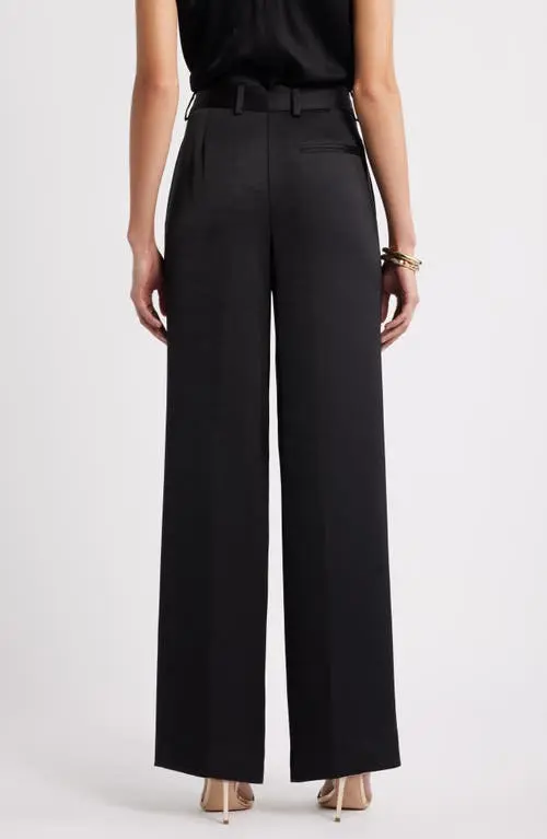 Nordstrom Pleated Satin Trousers