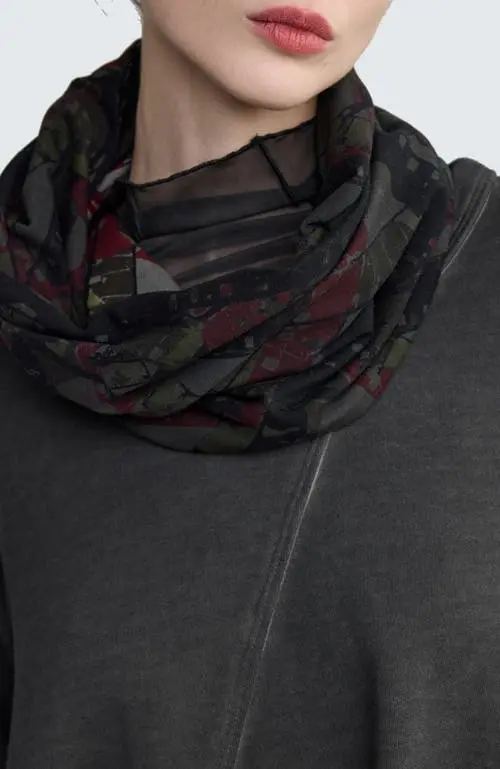 LUUKAA Dewy Sculptural Jersey Collar Scarf