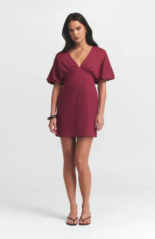 ST MRLO Palm Mini Dress - Burgundy
