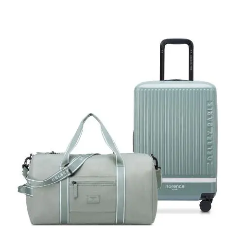 FLORENCE BY MILLS Spin Me Away Carry-on Spinner And Sweet Escape Duffel Set - Sage Green