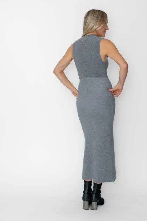WEST OF Maryline Ribbed Sweater Dress