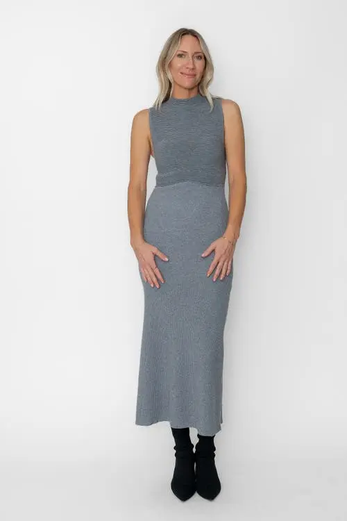 WEST OF Maryline Ribbed Sweater Dress
