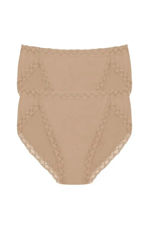 Natori Bliss Cotton French Cut Brief 2-pack - Buff